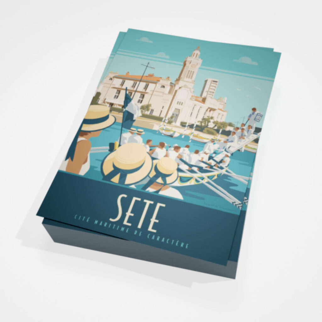 25 Cartes postales Sète A6 - Direct Graphic